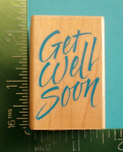 Hero Arts GET WELL SOON Saying Rubber Stamp C1117 #2 | eBay
