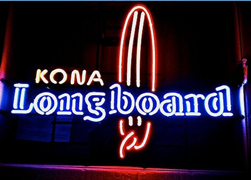 Kona Brewing Long Board Neon Sign 24"x20" Beer Bar Wall Deocr Artwork ...