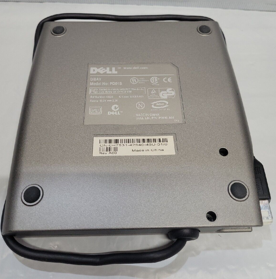 Dell D/Bay PD01S Latitude D-Series External Laptop/Notebook CD-Rom ...