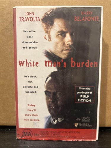 White Man’s Burden - VHS Big Box Ex Rental - John Travolta, Harry ...