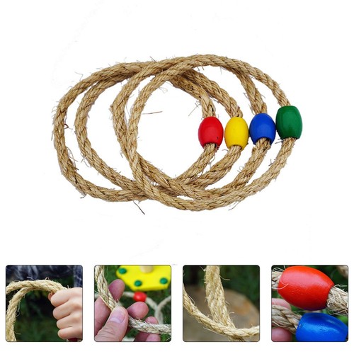8 PCS Twine Rope Toys Baby Child Ring Toss Game for Kids Outdoor | eBay
