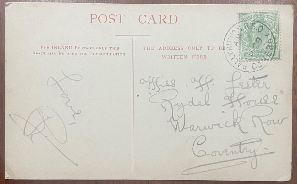 ANTIQUE PPC VIEW ALONG THE CLIFFS AT BALLYBUNION COUNTY KERRY IRELAND C ...