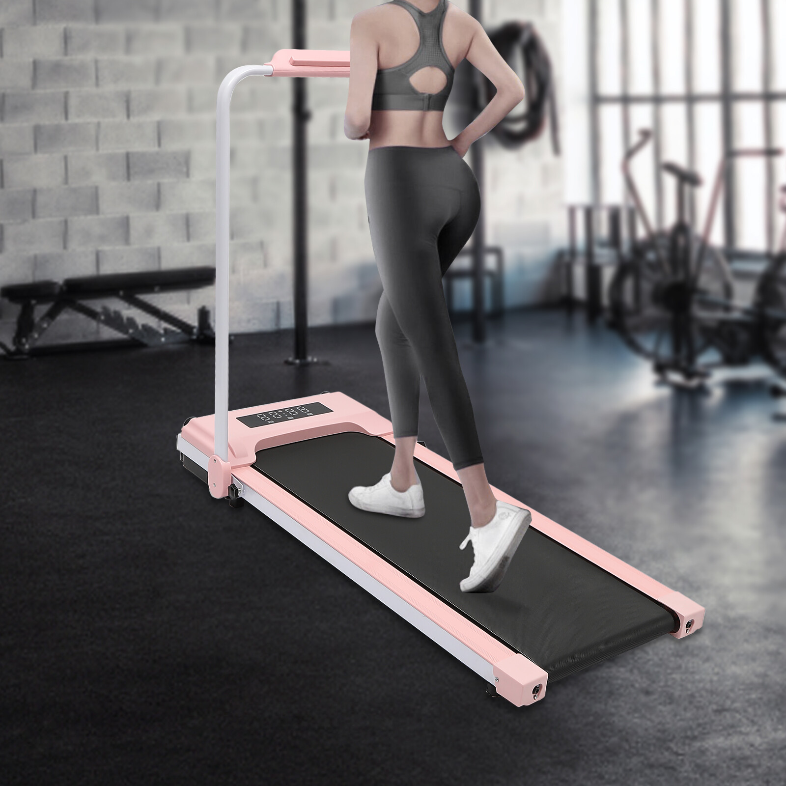 500W Folding Electric Treadmill Low Noise Running Machine Home Gym ...