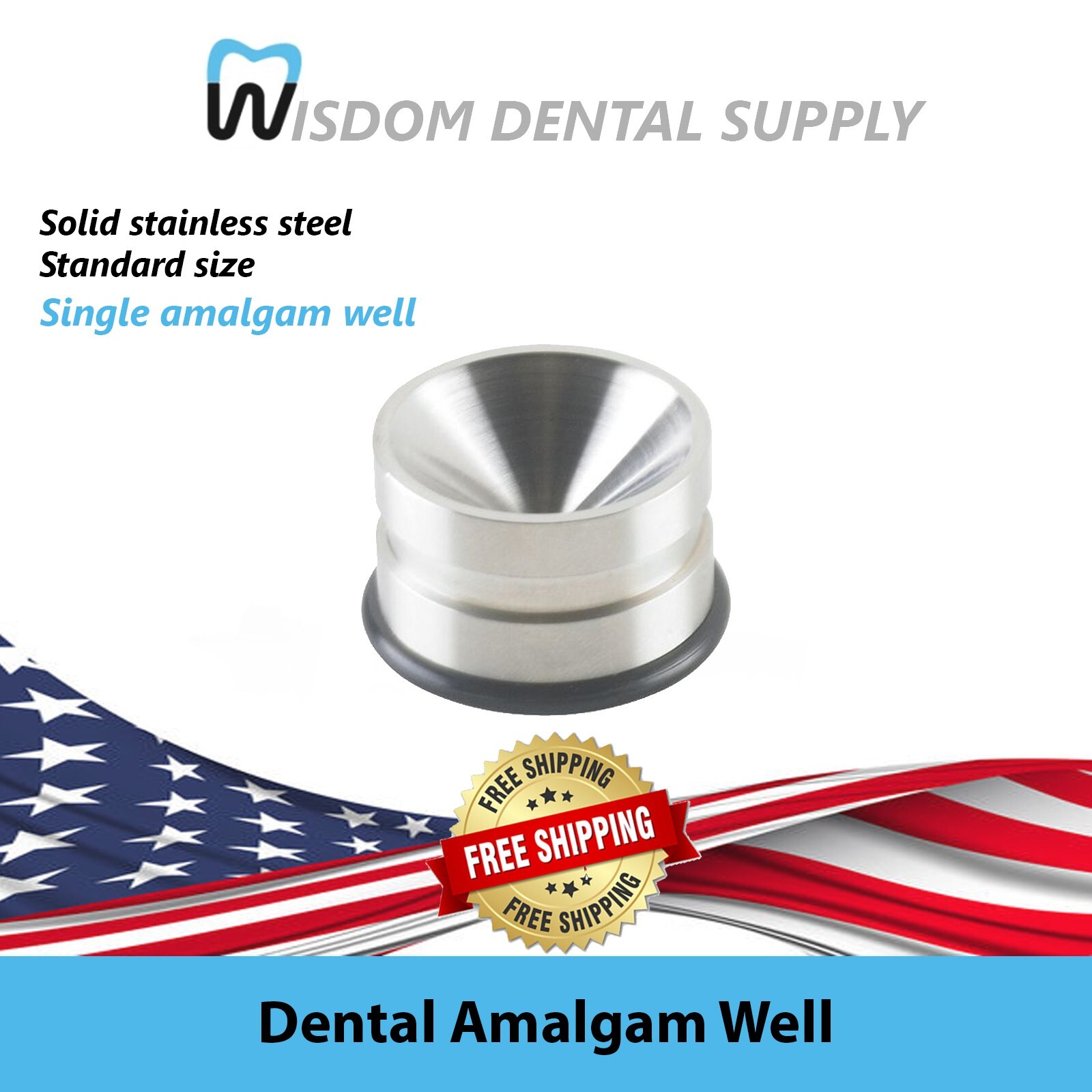 SALE & LIMITED STOCK! Dental Amalgam Well, solid stainless steel ...
