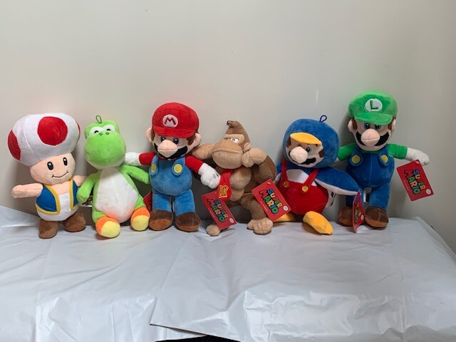 New Super Mario Yoshi DK Banana Peel Boo Plush Doll Stuffed Animal Toy ...