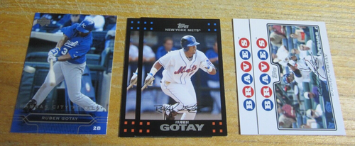 Ruben Gotay Lot of 5 Trading Cards MLB Baseball Kansas City Royals ...