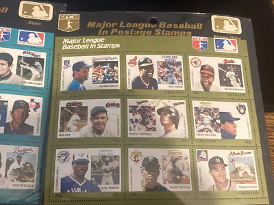VINTAGE 1988 MLB Baseball Stamps Stamp POSTAGE SET OF 3 NEW UNUSED ...