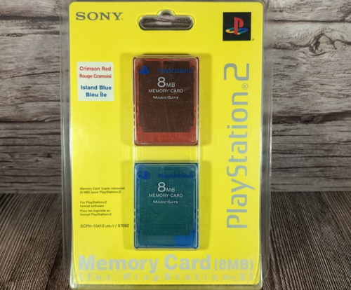 Sony Playstation 2 Memory Card 2-Pack (New / Sealed) 8 MP Each | eBay