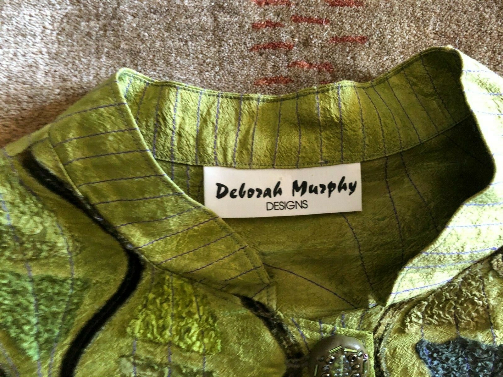 Deborah Murphy Designs Art to Wear Silk Button Front … - Gem