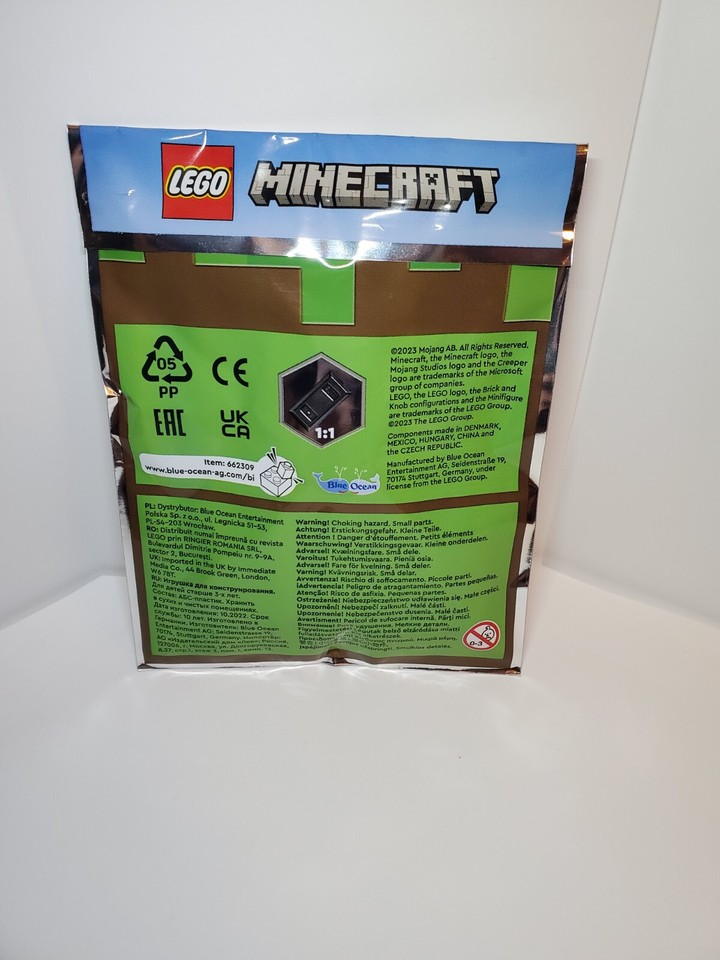 LEGO Minecraft Knight Minifigure with Chest and Anvil Foil Pack 662309 ...