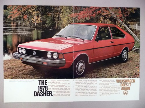 Volkswagen VW Dasher Centerfold PRINT AD - 1977 ~~ 1978 model | eBay