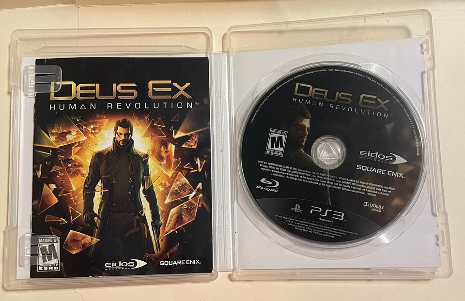 Deus Ex: Human Revolution (Sony PlayStation 3, 2011) PS3 video game CIB ...