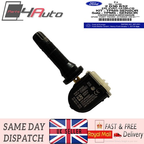 For Ford Focus Fiesta C-Max Kuga TPMS Tyre Pressure Monitor System ...