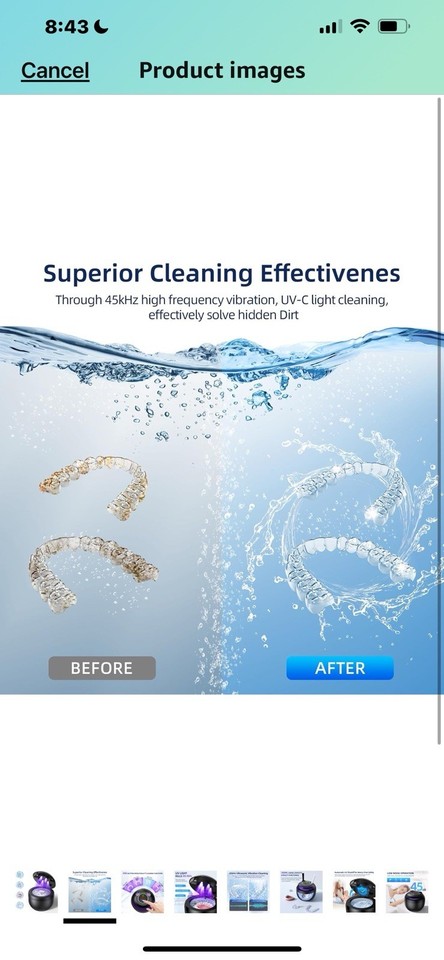 Ultrasonic Retainer Cleaner, Retainer Cleaner Machine for Dentures, Mouth Guards | eBay