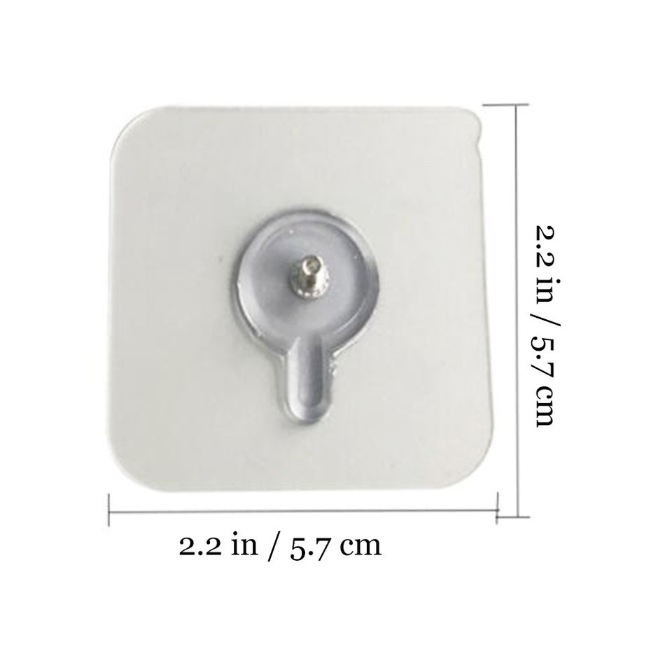 10 Pcs Acrylic Non Trace Picture Hooks Wall Hanging Kit Invisible Hooks ...