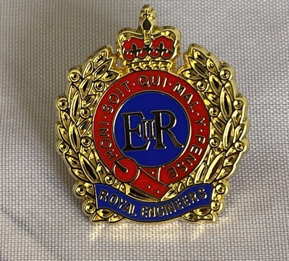 Corps Of Royal of Engineers Sappers Lapel Pin Regimental Military Badge ...