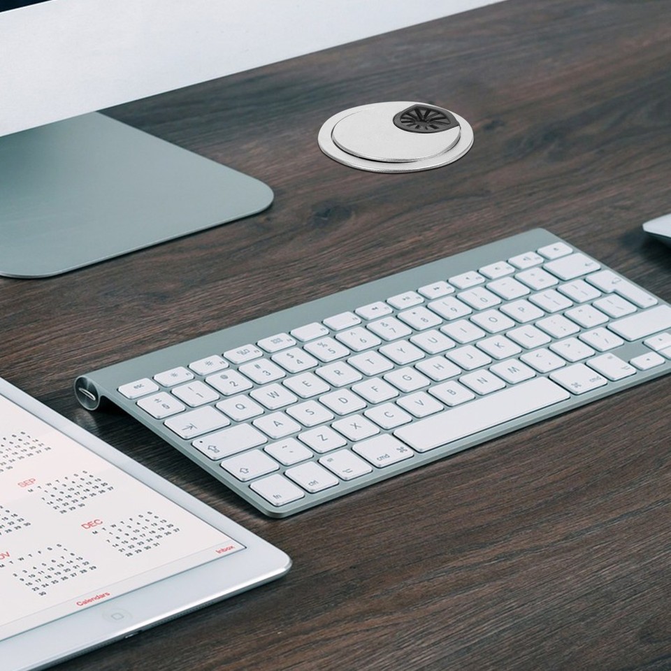 20 Pcs Desktop Wire Hole Plug Cable Grommets Computer Threading Cover ...