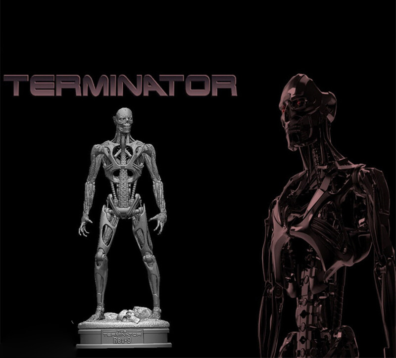 3D Print REV-9 TERMINATOR Garage Kit Figure Model Kit Unpainted ...
