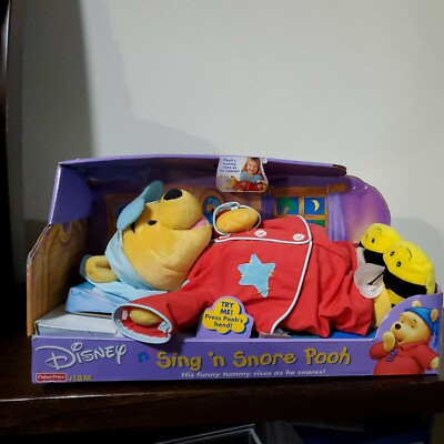 Rare, New Vintage Disney Sing 'N Snore Pooh Fisher Price - Fisher Price ...