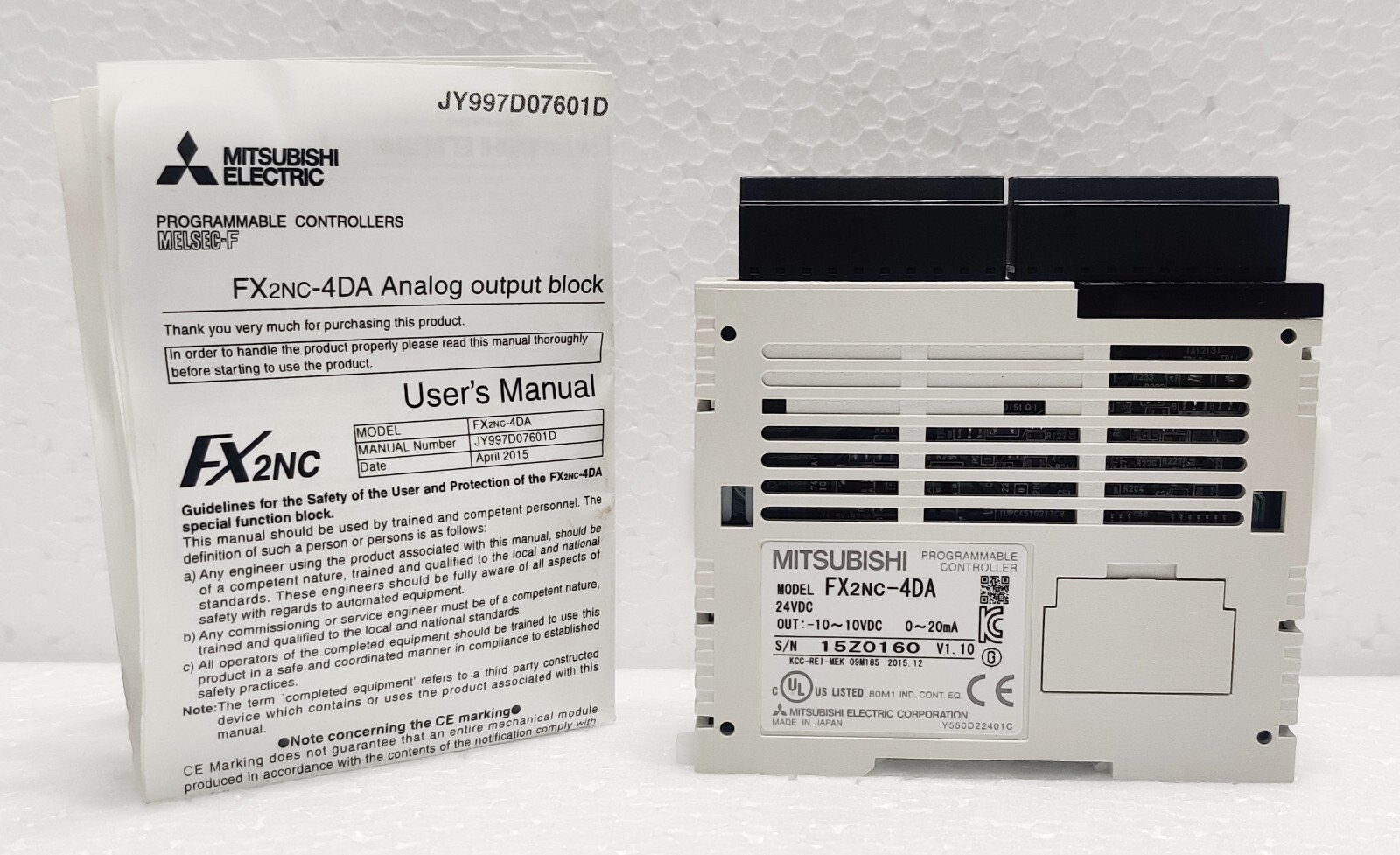 Mitsubishi FX2NC-4DA Programmable Controller 24VDC Out:-10-10VDC 0-20mA ...