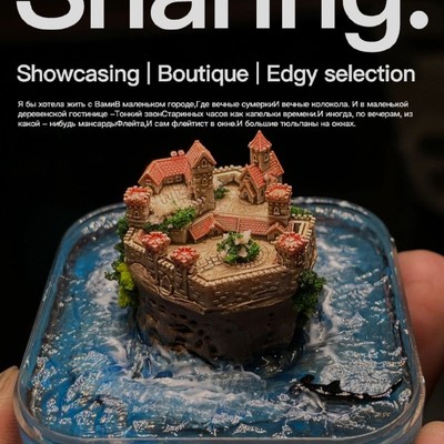 Harry Potter Hogwarts Castle Mini Resin Model Building Handcrafted ...