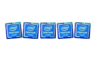 5 PCS Sticker for Pentium Inside label badge decal 18mm x 18mm | eBay