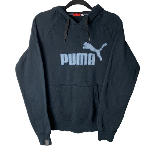 Puma Black Classic Pullover Fleece Lined Hoodie Men's Size Medium M | eBay
