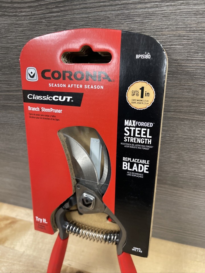 Corona Clipper Forged Classic Cut Branch & Stem Pruner 1-inch BP15180 ...