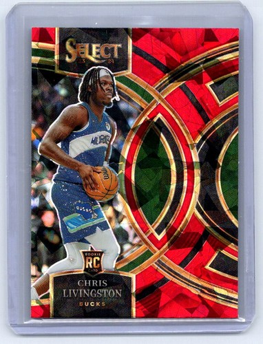 2023-24 Panini Select #107 Chris Livingston Red Cracked Ice Prizms | eBay