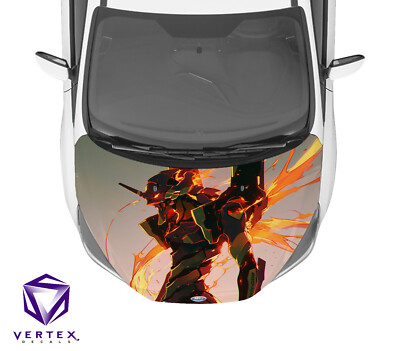Neon Genesis Anime Hood Wrap Weatherproof Vinyl Decal 50"X60" 1-YR ...