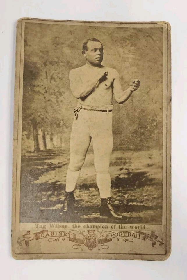 Tug Wilson 19th Century Heavyweight Boxing Champion Original Cabinet ...