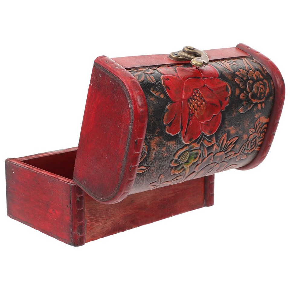 Treasure Box Vintage Wooden Treasure Chest Vintage Jewelry Box ...
