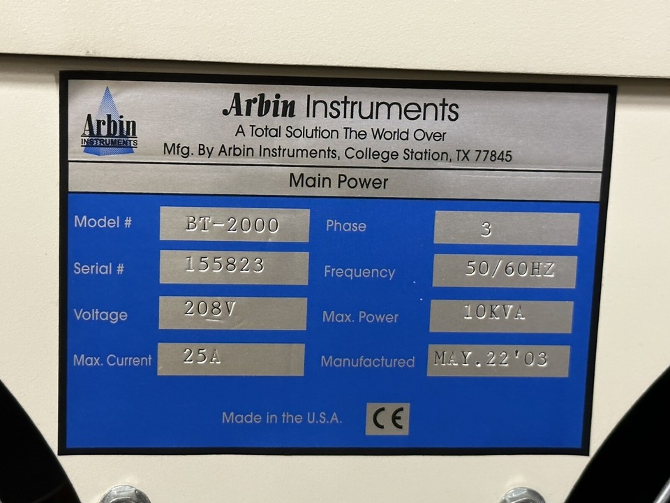 Arbin Instruments BT-2000 10 Channel Battery Tester | eBay