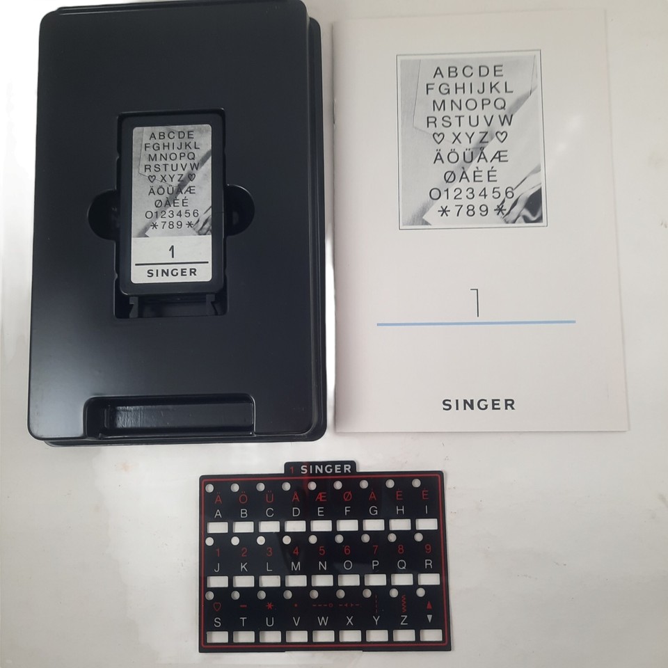 Singer Sewing Cartage #1 1984 Alphabet Numbers SewWare Model 6268 | eBay