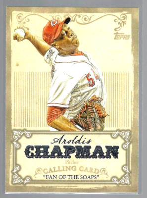 2013 Topps Calling Cards #CC-13 Aroldis Chapman Cincinnati Reds Texas ...