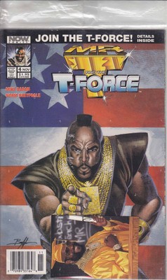 Mr. T and the T-Force #4 (Newsstand) (with card) VF; Now | Mike Baron ...