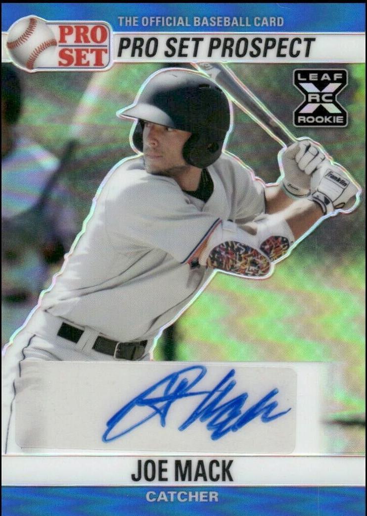 2021 Leaf Pro Set Metal - 1990 Base Autographs Joe Mack #PS0-JM1 Blue ...
