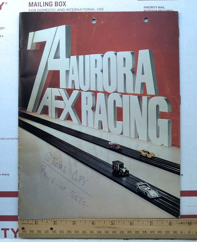 AURORA 1974 AFX RACING CATALOG Slot Cars PETER REVSON Race Sets ...