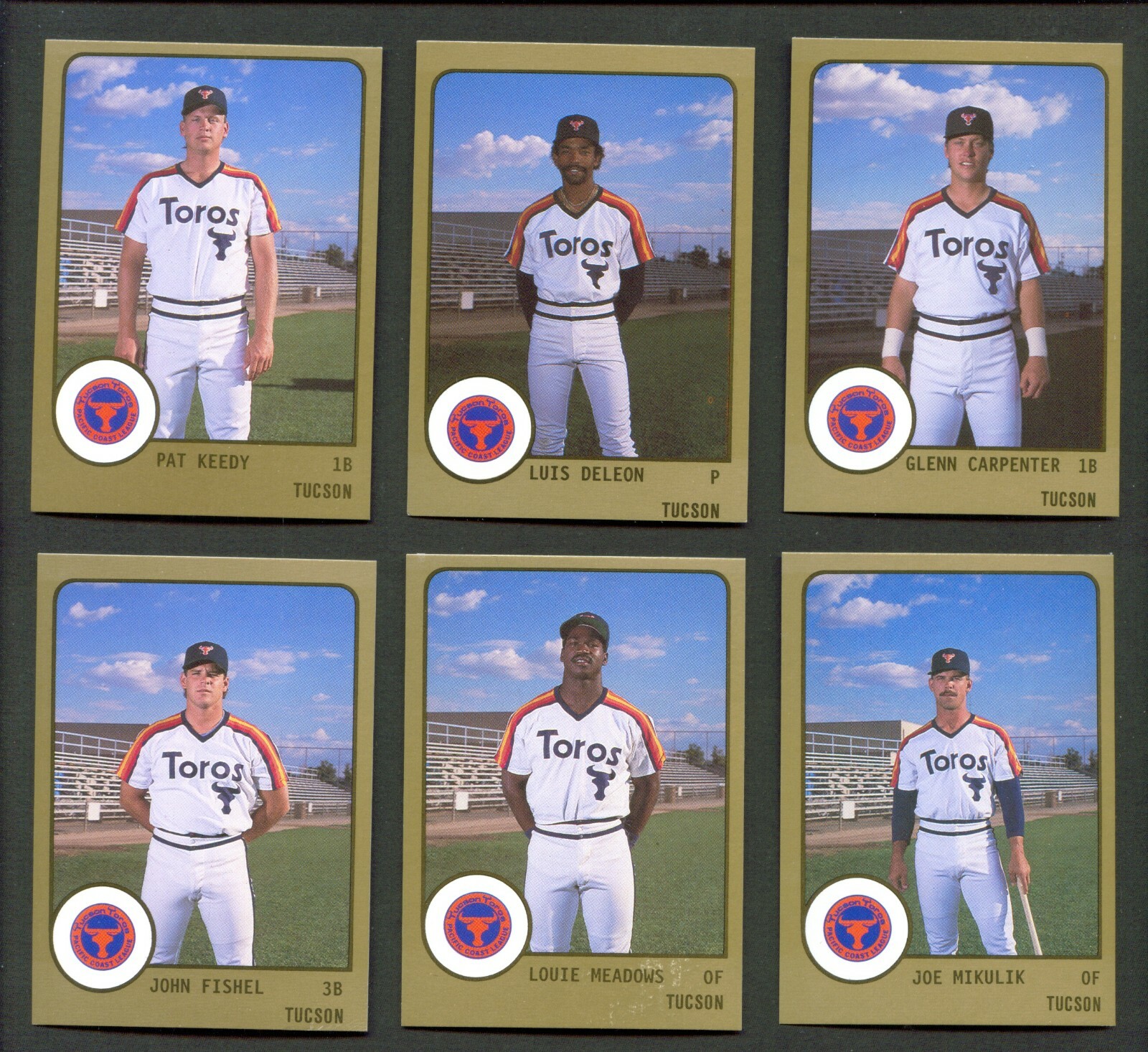 1988 ProCards Tucson TOROS #177 LOUIE MEADOWS Maysville NORTH CAROLINA ...