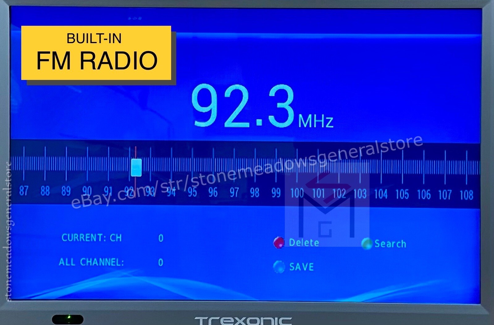 Trexonic 14” Blue Portable Widescreen LED TV TRX-14D w Warranty & HDMI ...