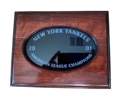 2001 New York Yankees ⚾️American League Champions Championship BALFOUR ...