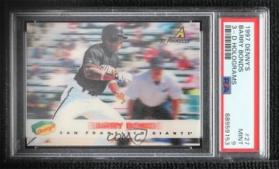 1997 Pinnacle Denny's 3D Holographic Barry Bonds #27 PSA 9 MINT | eBay