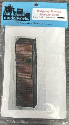 Banta ModelWorks HO Scale BMW-102 Ridgway Boxcar Storage Shed 1:87 NIP ...