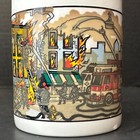 WONDERMUGS VTG Fire Dept, Fireman Fire Battle, Heat Color Changing Mug ...