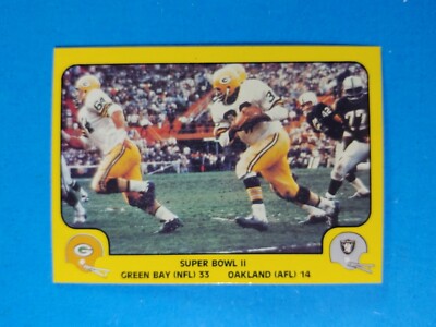 1978 FLEER FOOTBALL #58 PACKERS/RAIDERS SUPER BOWL II NM-MINT or better ...