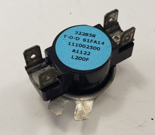 1 SHOT Trane Therm-O-Disc Limit Switch L200F 322858 61FA14 111002500 | eBay