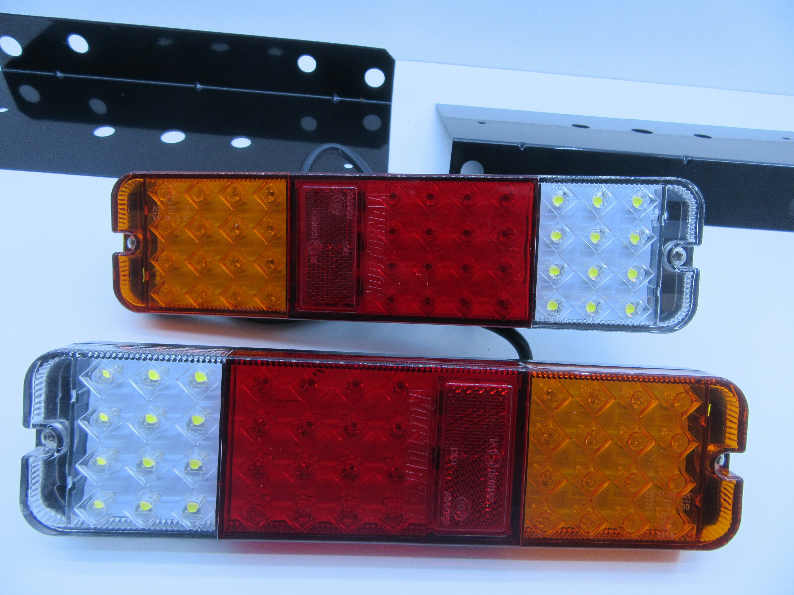 LED Tail Lights With Bracket Tray Back Ute AND TRAILER PAIR WITH 2 ...