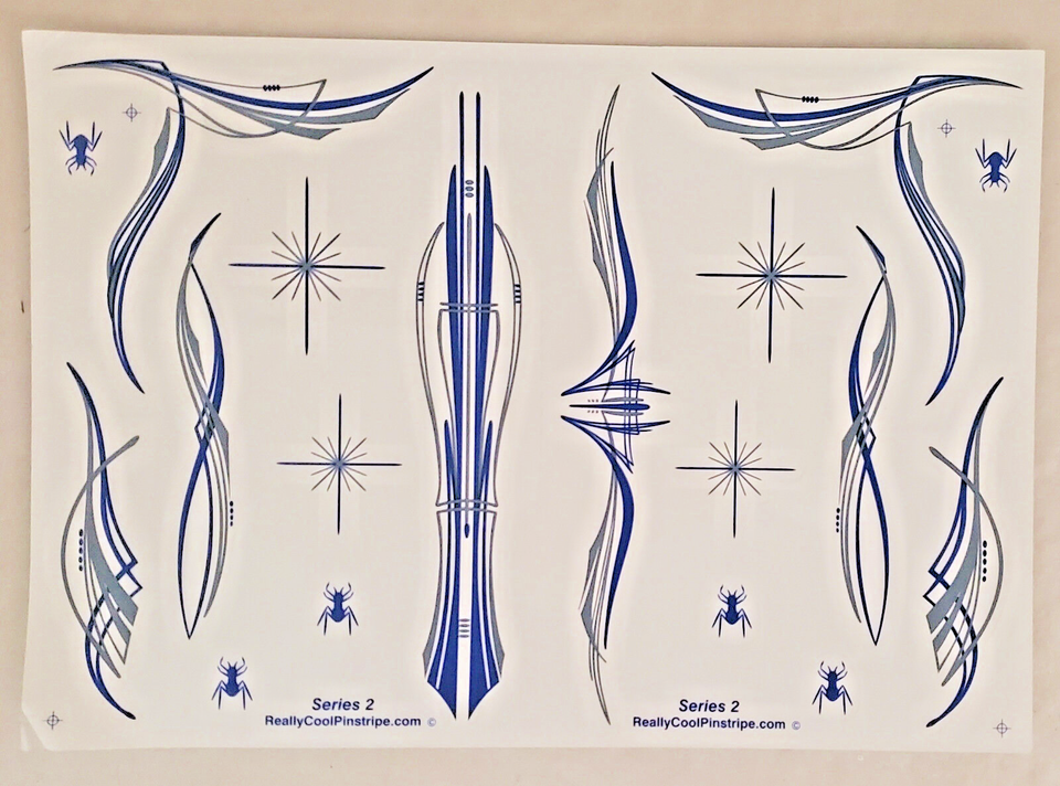 Really Cool Pinstripe Car Boat Motorcycle Glass MORE Black/Red Decals ...