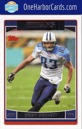 2006 Topps Tennessee Titans Tennessee Titans #TEN2 Drew Bennett | eBay