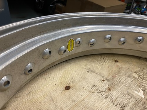 NOS Akront Wheel Rim Aluminum 3.50x19 36 Hole Cafe Racer honda cb kz ...